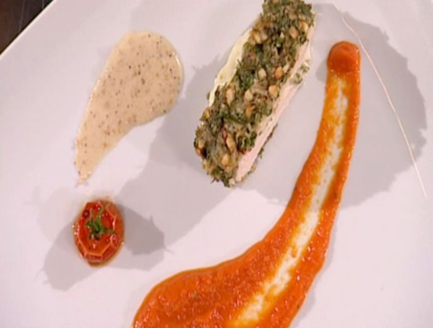 Reteta Adelina Nidelea: Piept de pui umplut cu branza de capra, sos de ...